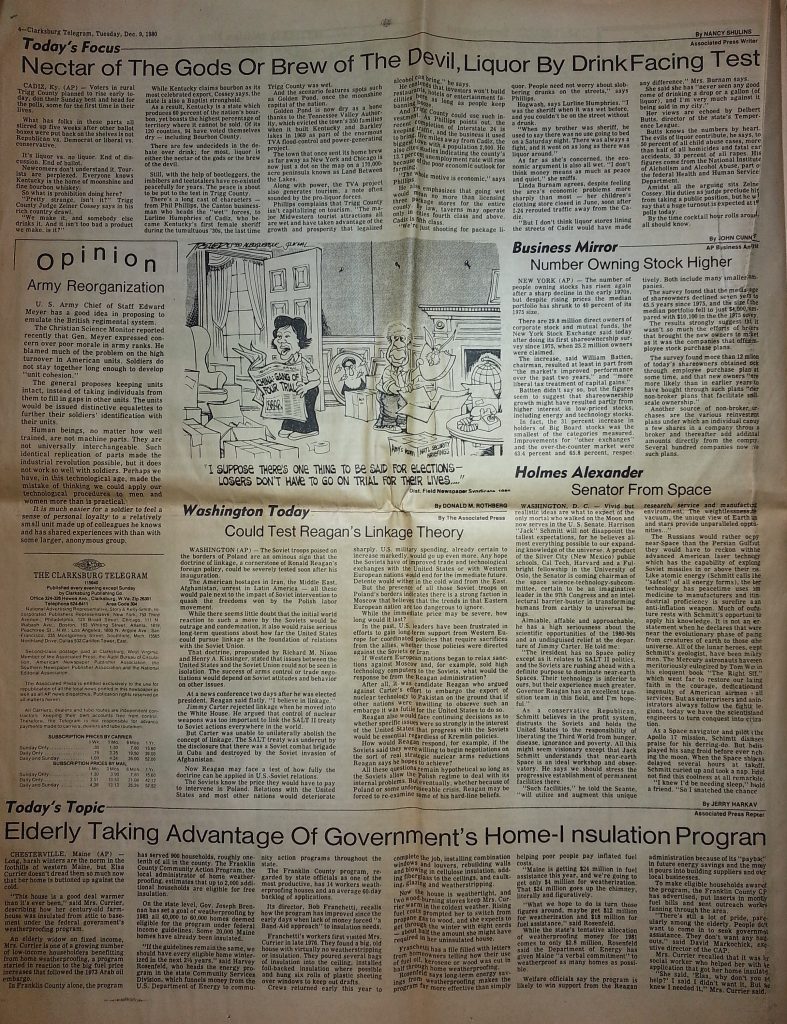 John Lennon's Death as Reported in the Clarksburg Telegram Dec 9, 1980 ...